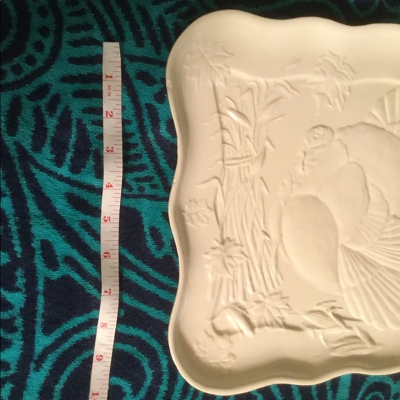 Dining | Large Whitecream Embossed Serving Platter | Poshmark